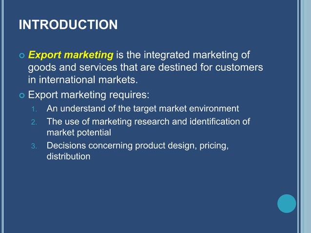 Chapter 8 - Importing, Exporting and Sourcing | PPTX