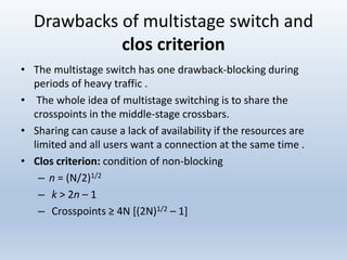 Switching concepts Data communication and networks | PPTX