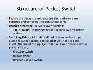 Switching concepts Data communication and networks | PPTX | Computer Networking | Computing