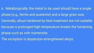 Metals and alloys for high temperature applications | PPTX