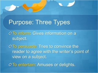 Chapter 8: Purpose and Tone | PPTX