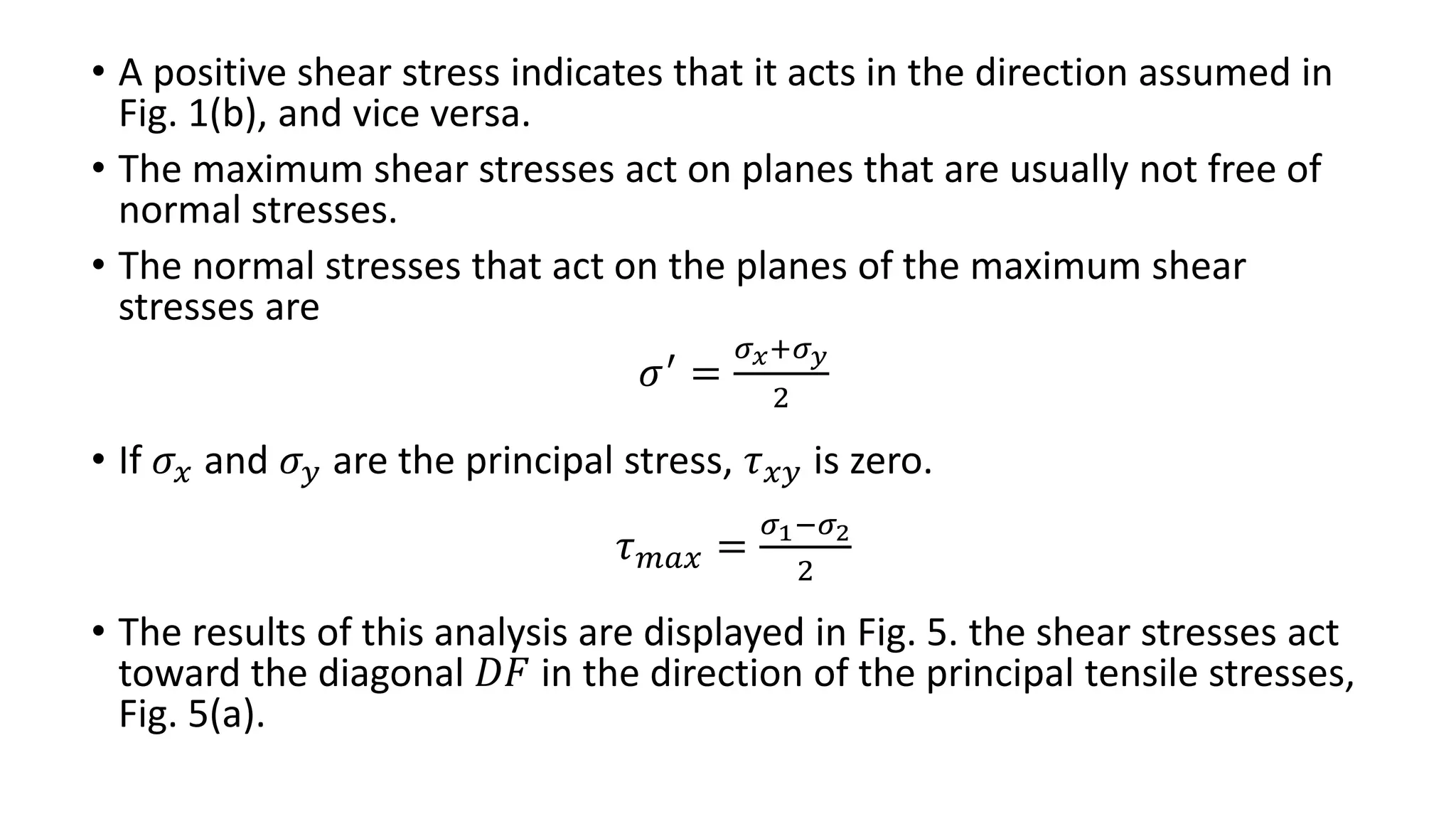 Chapter 8: Transformation of Stress and Strain; Yield and Fracture ...