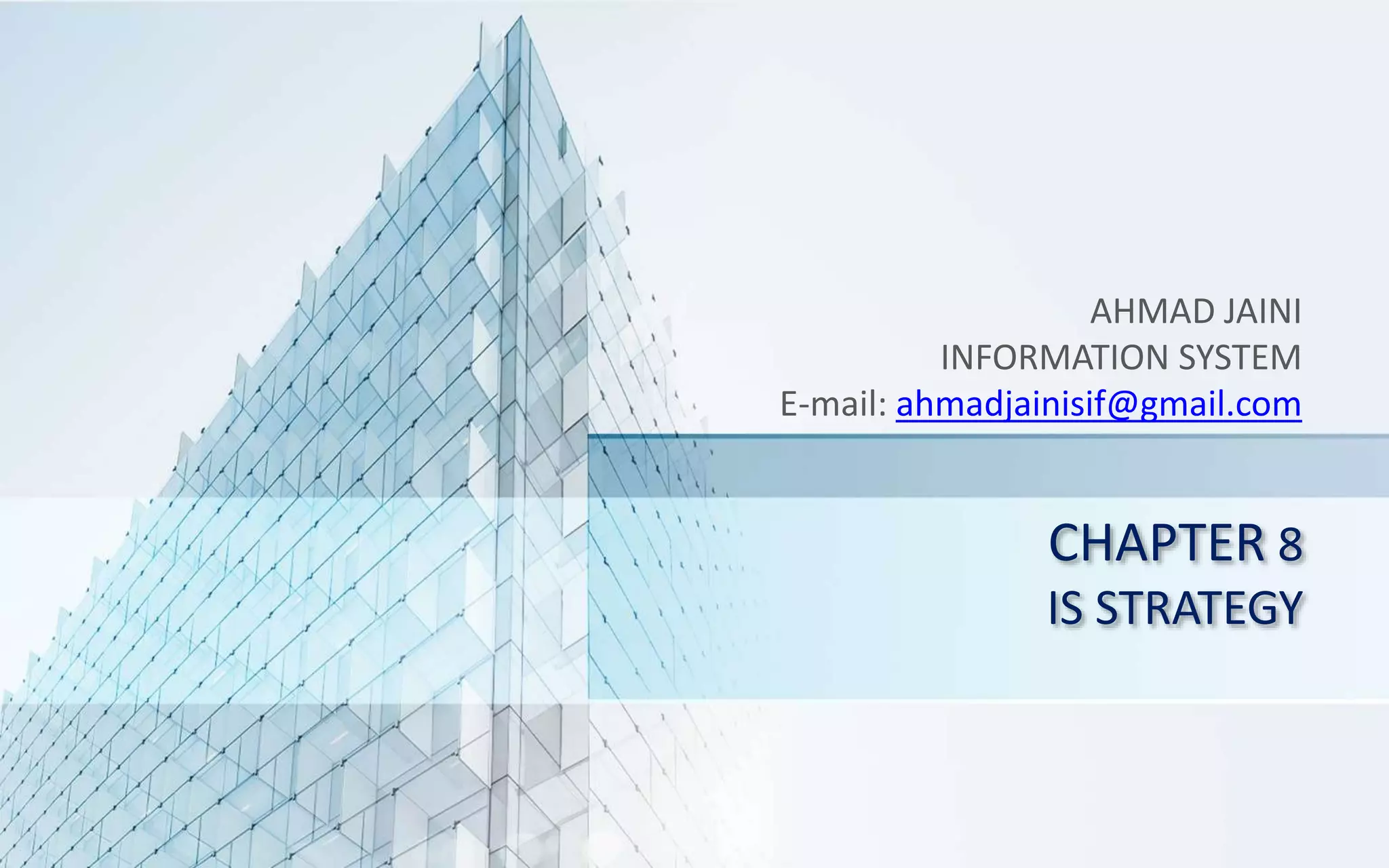 Chapter 8 information system Strategy | PPT