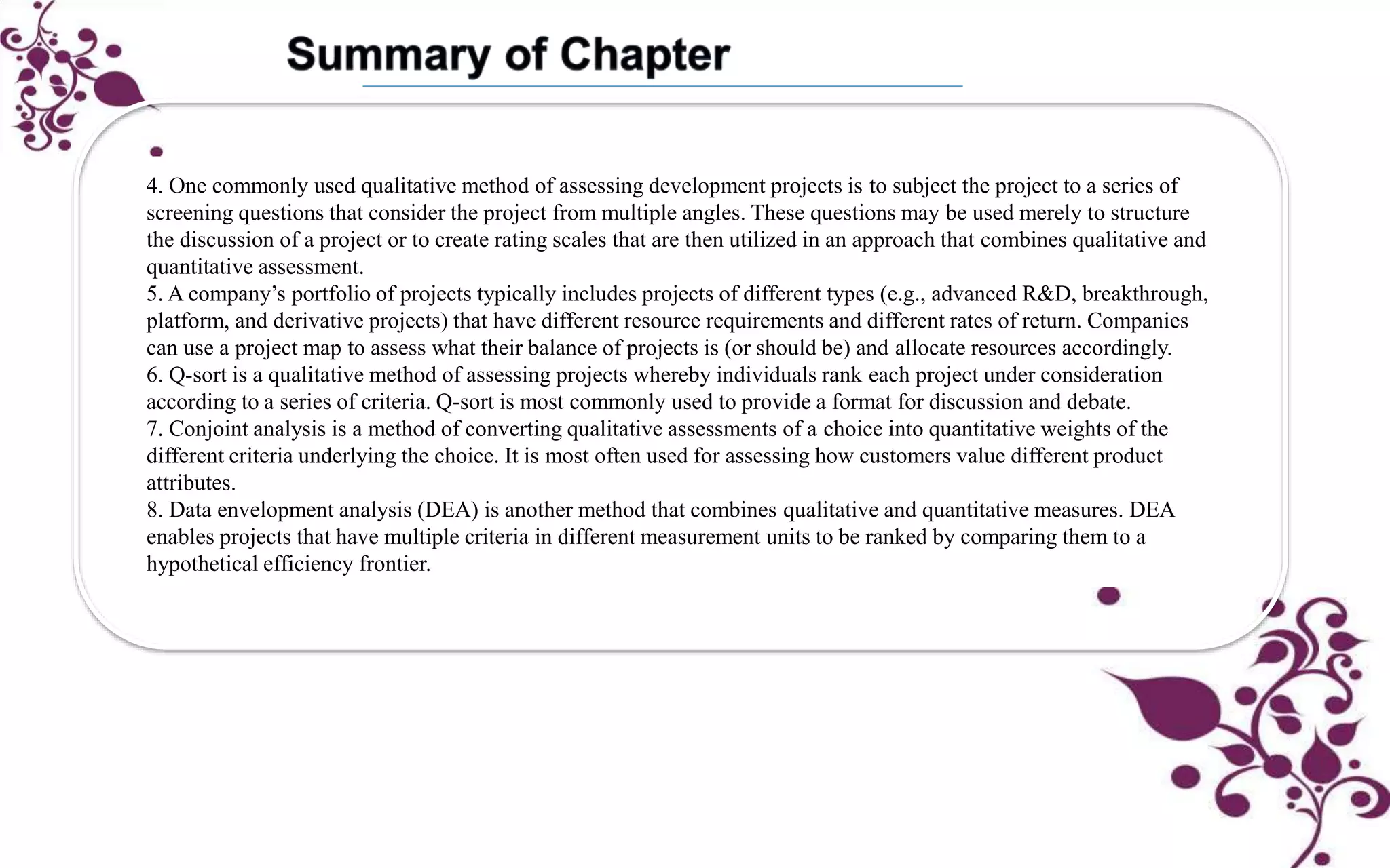 Choosing Innovation Projects | PPTX