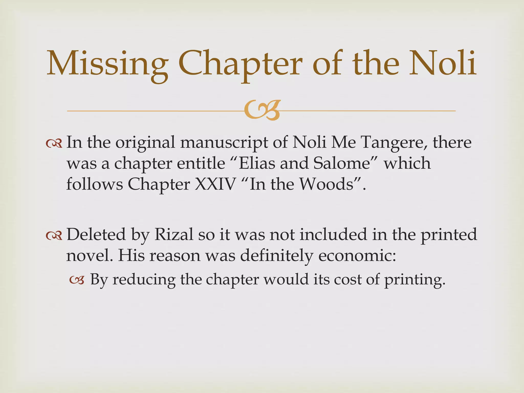 Chapter 8: Noli Me Tangere Published in Berlin (1887) | PPTX