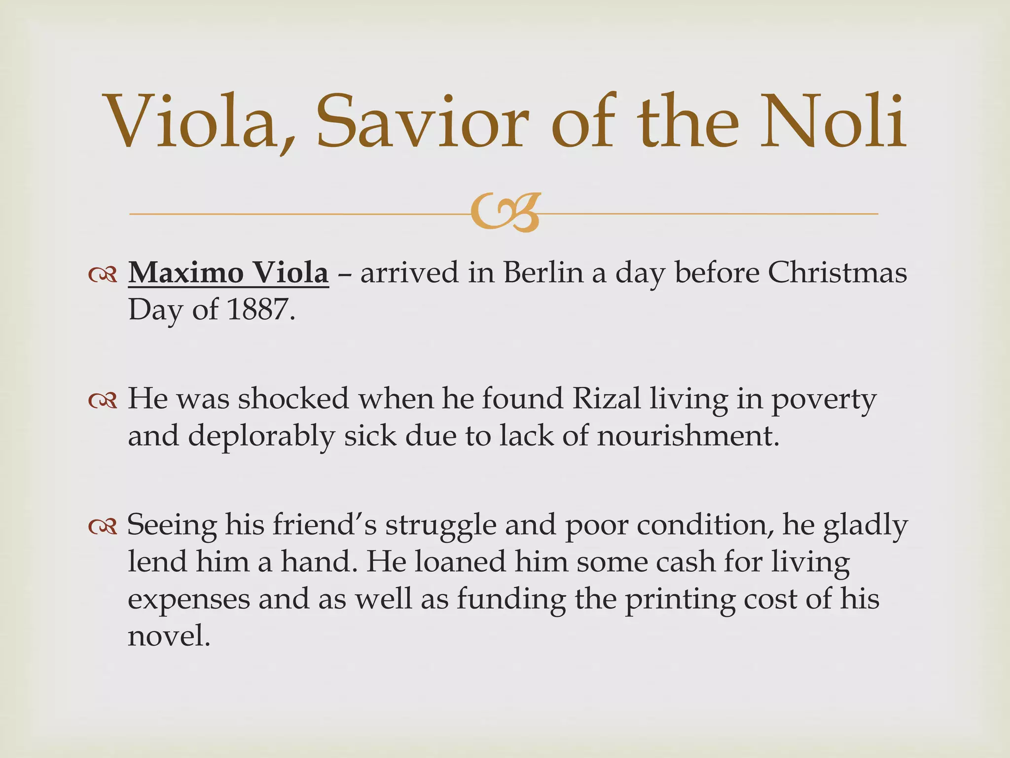 Chapter 8: Noli Me Tangere Published in Berlin (1887) | PPTX