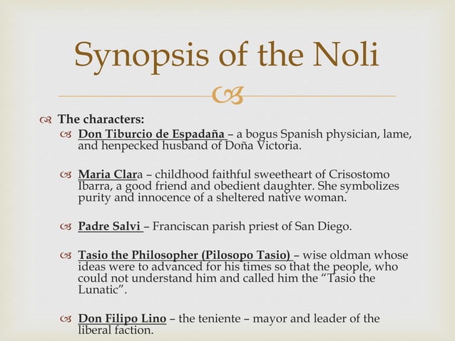 Chapter 8: Noli Me Tangere Published in Berlin (1887) | PPTX