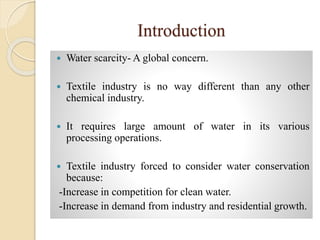 Zero Discharge in textile industry | PPTX