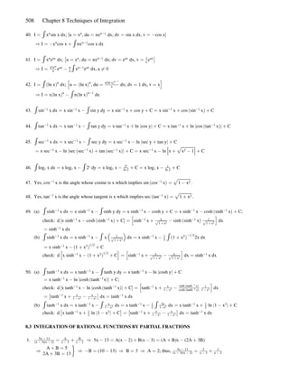 Chapter 8: TECHNIQUES OF INTEGRATION | PDF