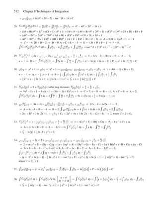 Chapter 8: TECHNIQUES OF INTEGRATION | PDF