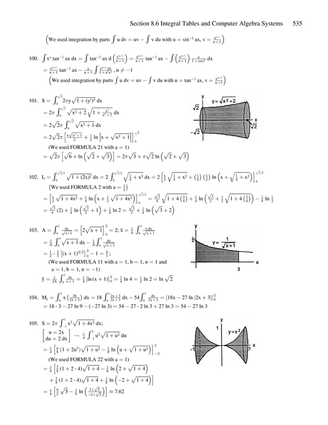 Chapter 8: TECHNIQUES OF INTEGRATION | PDF