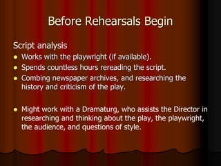 DRAM 1310 Chapter 8: Directing | PPT