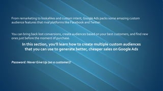 Digital Marketing Chapter 8 How To Create Custom Audiences | PPSX