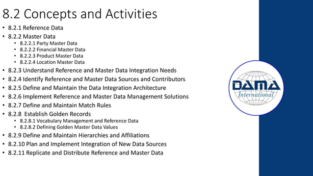 Chapter 8: Reference and Master Data Management | PPTX