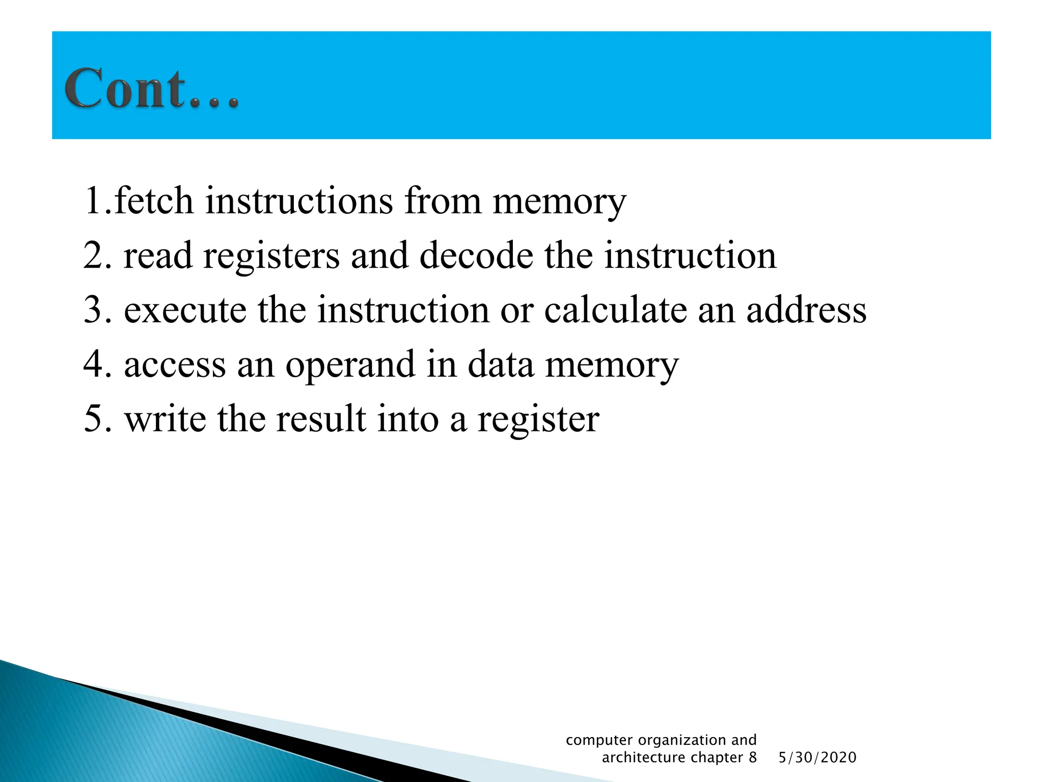 Computer organization and architectures chapter8 | PDF