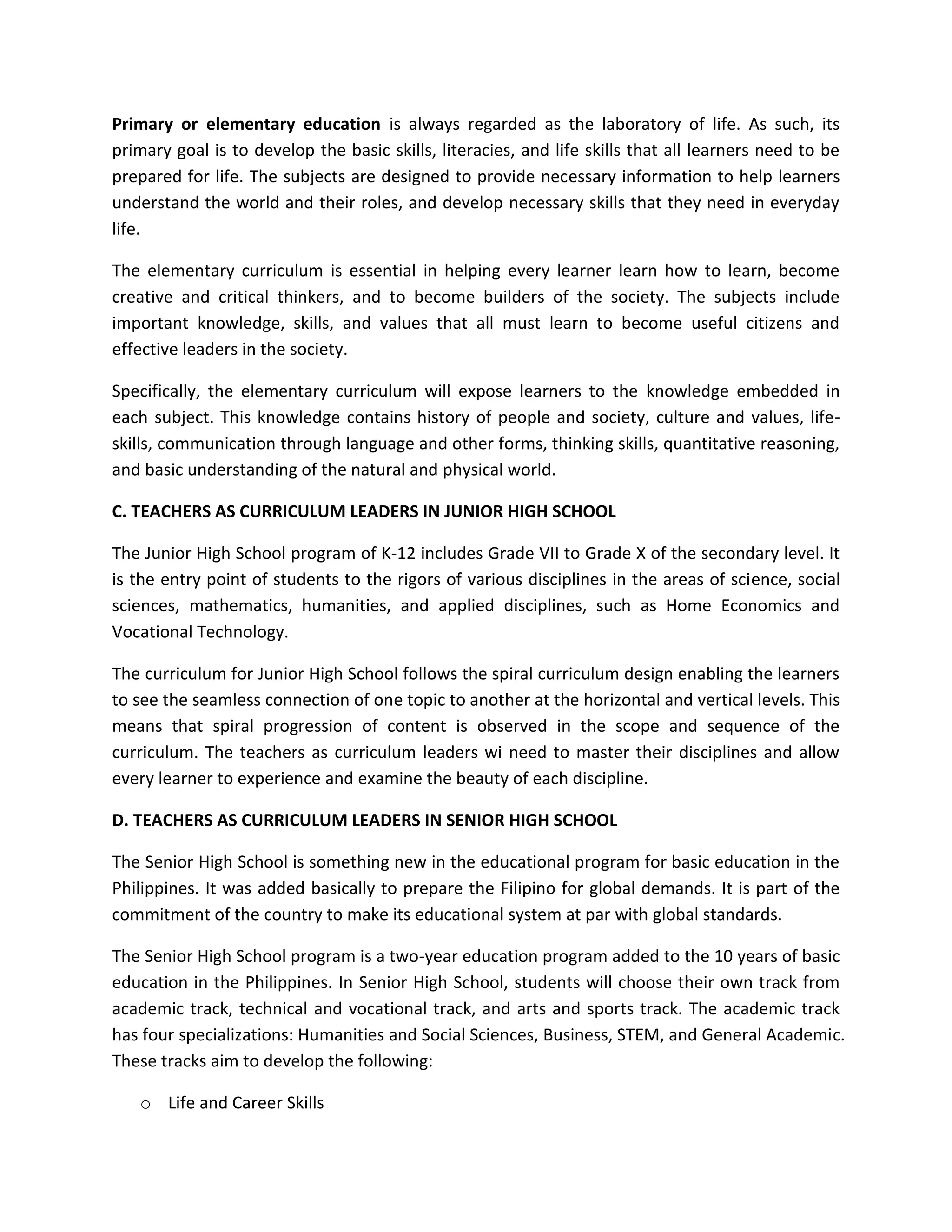 CHAPTER 8.docx Teachers as Curriculum Leaders | DOCX