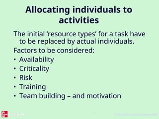 software management project: resource allocation | PPT