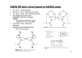 cmos sequential logic circuits and analysis | PPTX