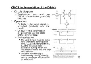 cmos sequential logic circuits and analysis | PPTX