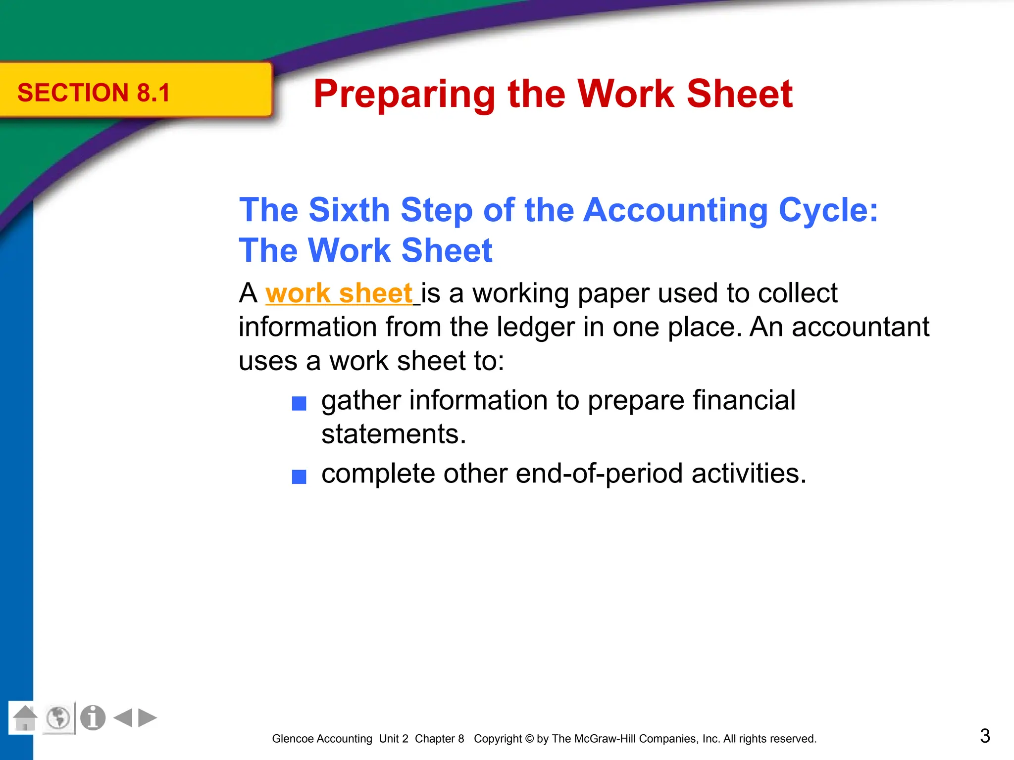 Chapter 8 - 6 column worksheet accounting | PPTX