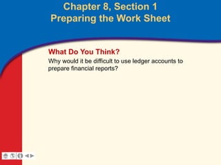 Chapter 8 - 6 column worksheet accounting | PPTX