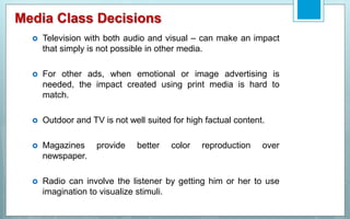 Chapter 8 advertising-media-selection- additional | PPTX