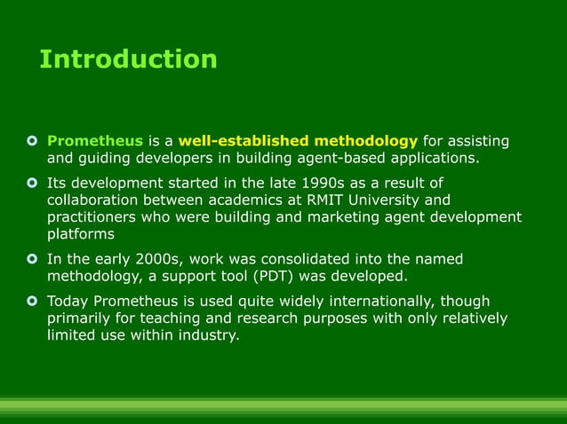 Chapter 8 agent-oriented software engineering ch8-prometheus research methodology | PPTX