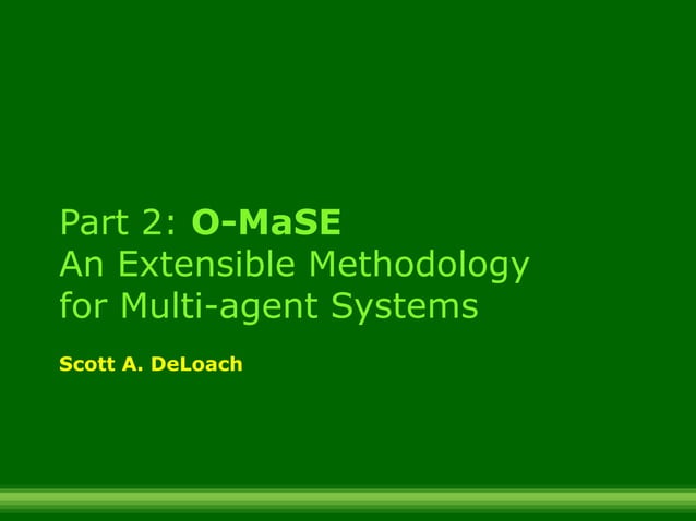 Chapter 8 agent-oriented software engineering ch8-prometheus research methodology | PPTX