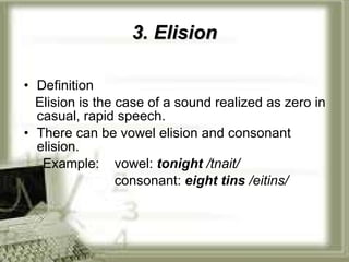 Chapter 8 aspect of connected speech | PPT