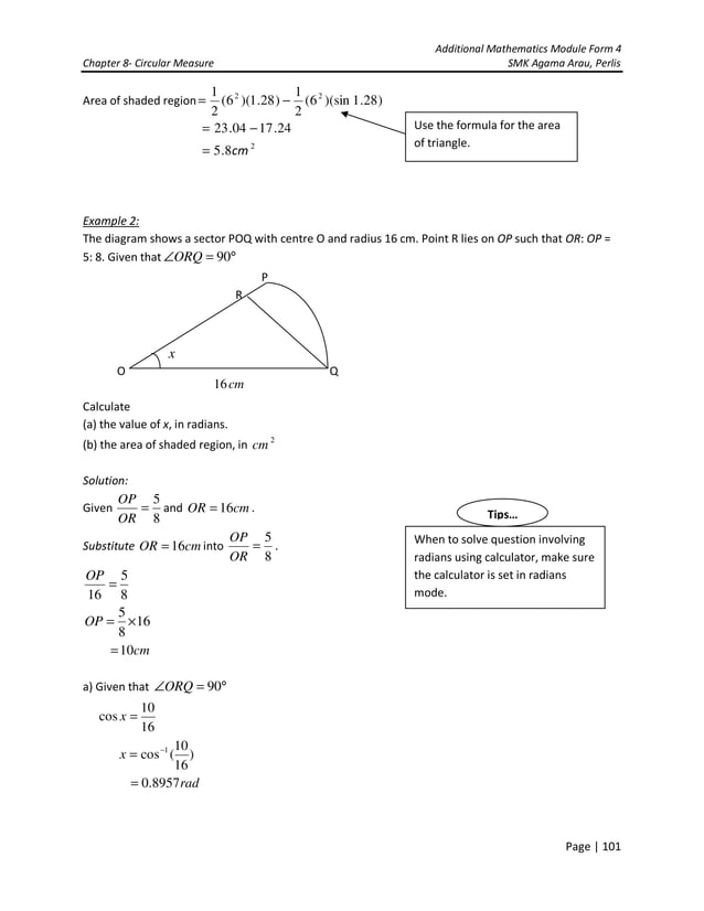 Chapter 8 circular measure | PDF