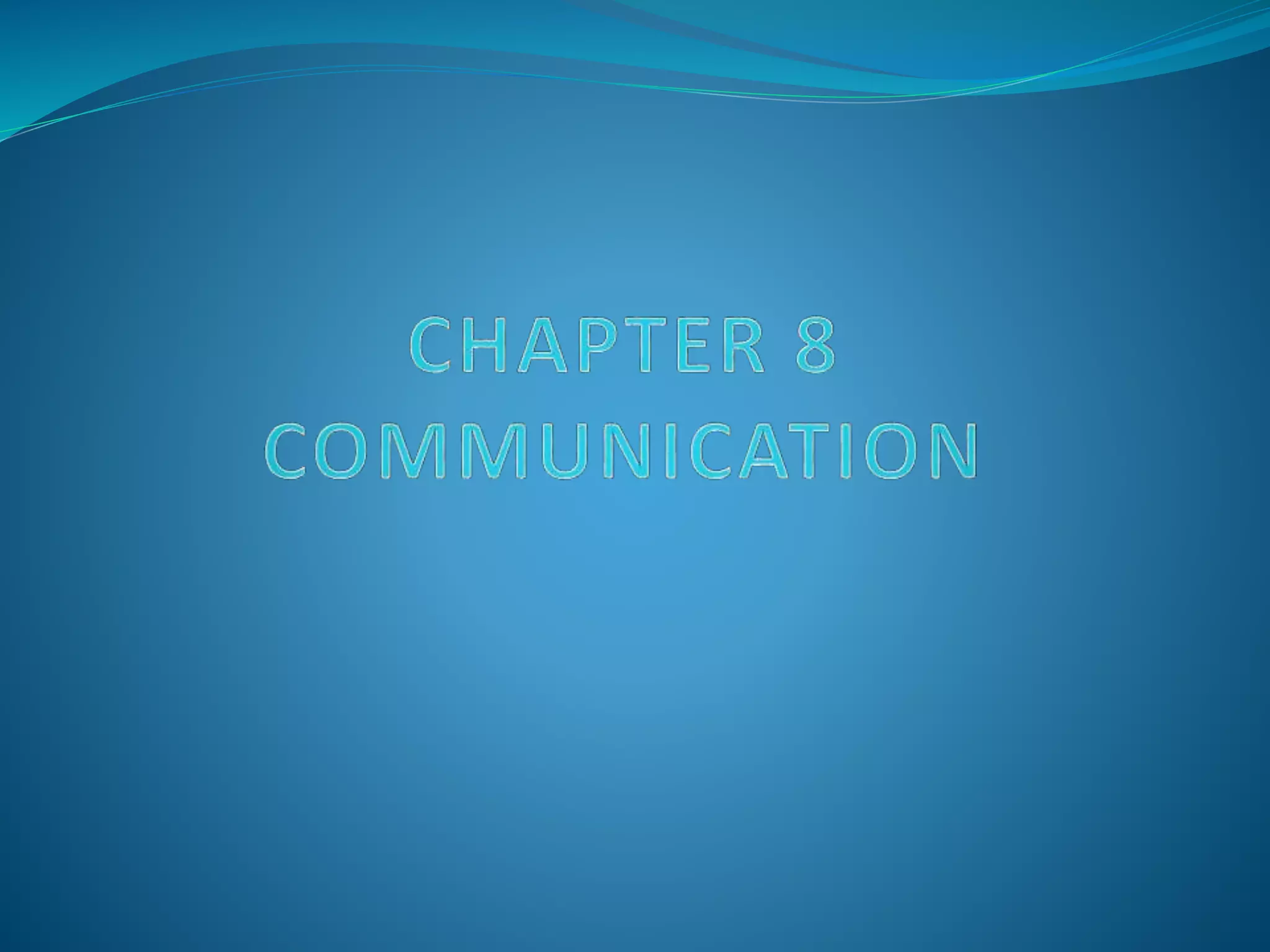 Chapter 8 communication | PPTX | Email | Internet