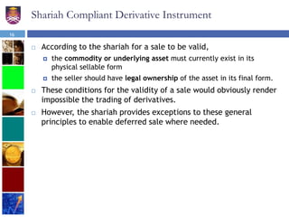 Chapter 8 Derivatives in Islamic Finance | PPTX