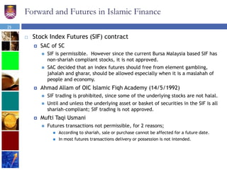 Chapter 8 Derivatives in Islamic Finance | PPTX
