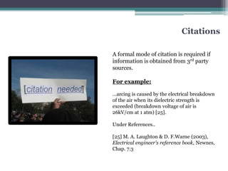 Chapter 8 elements of a good report | PPTX