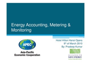 8: Energy Accounting, Metering & Monitoring | PDF