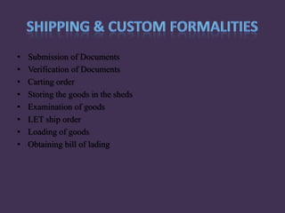 Chapter 8.export procedure | PPT