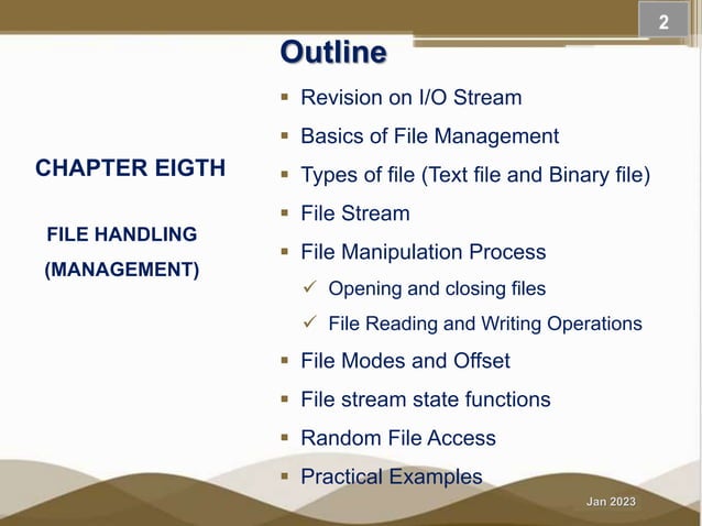 File Management and manipulation in C++ Programming | PPTX | Data Storage and Warehousing ...