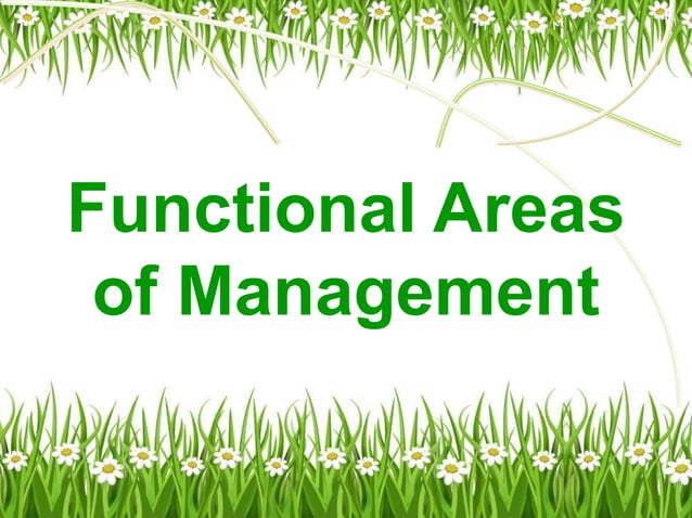Functional Areas of Management | PPT