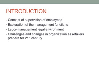 Chapter 8 human resource management and store organization | PPT
