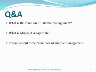 Chapter 8: Islamic Business in Management | PPTX
