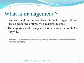 Chapter 8: Islamic Business in Management | PPTX