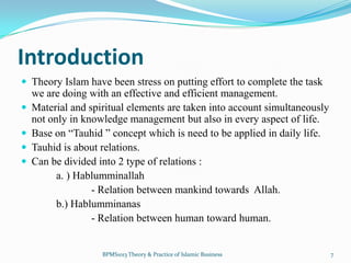 Chapter 8: Islamic Business in Management | PPTX