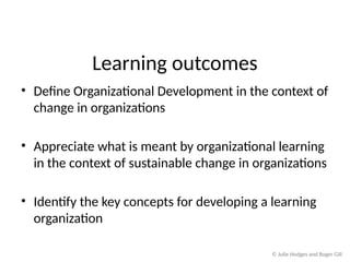 Chapter 8 - Organizational Development (OD) and Organizational Learning ...