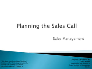 Planning the Sales Call | PPTX