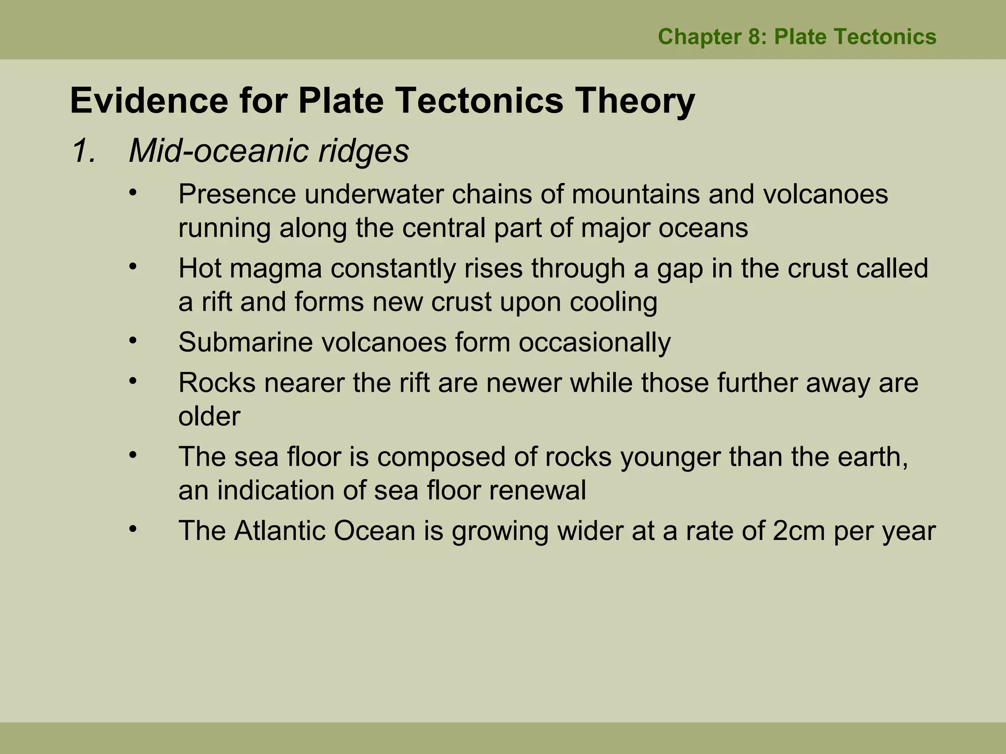 Chapter 8 plate tectonics | PPT