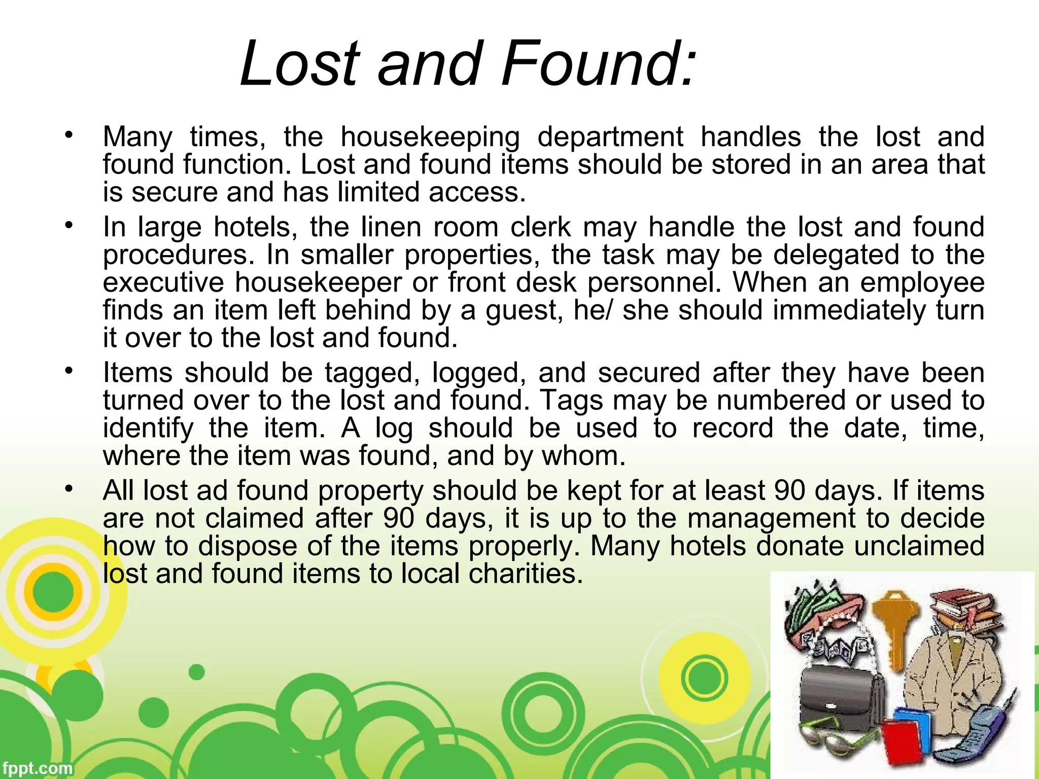 HOUSEKEEPING OPERATION: SAFETY AND SECURITY | PPT