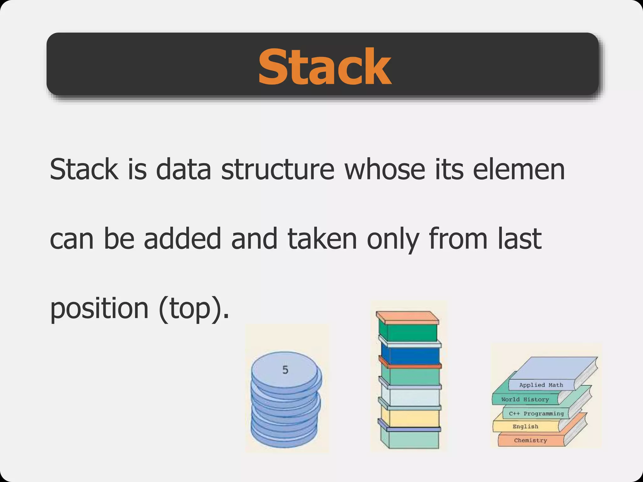 Data Structure (Stack) | PPSX Data Structure (Stack) | PPSX