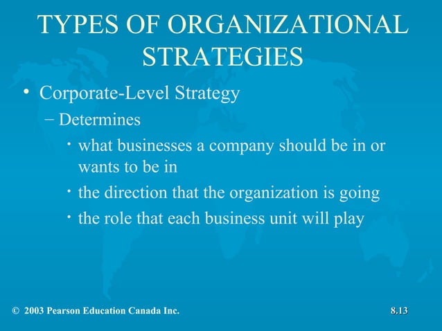 Chapter 8 Strategic Management | PPT | Business Administration | Business
