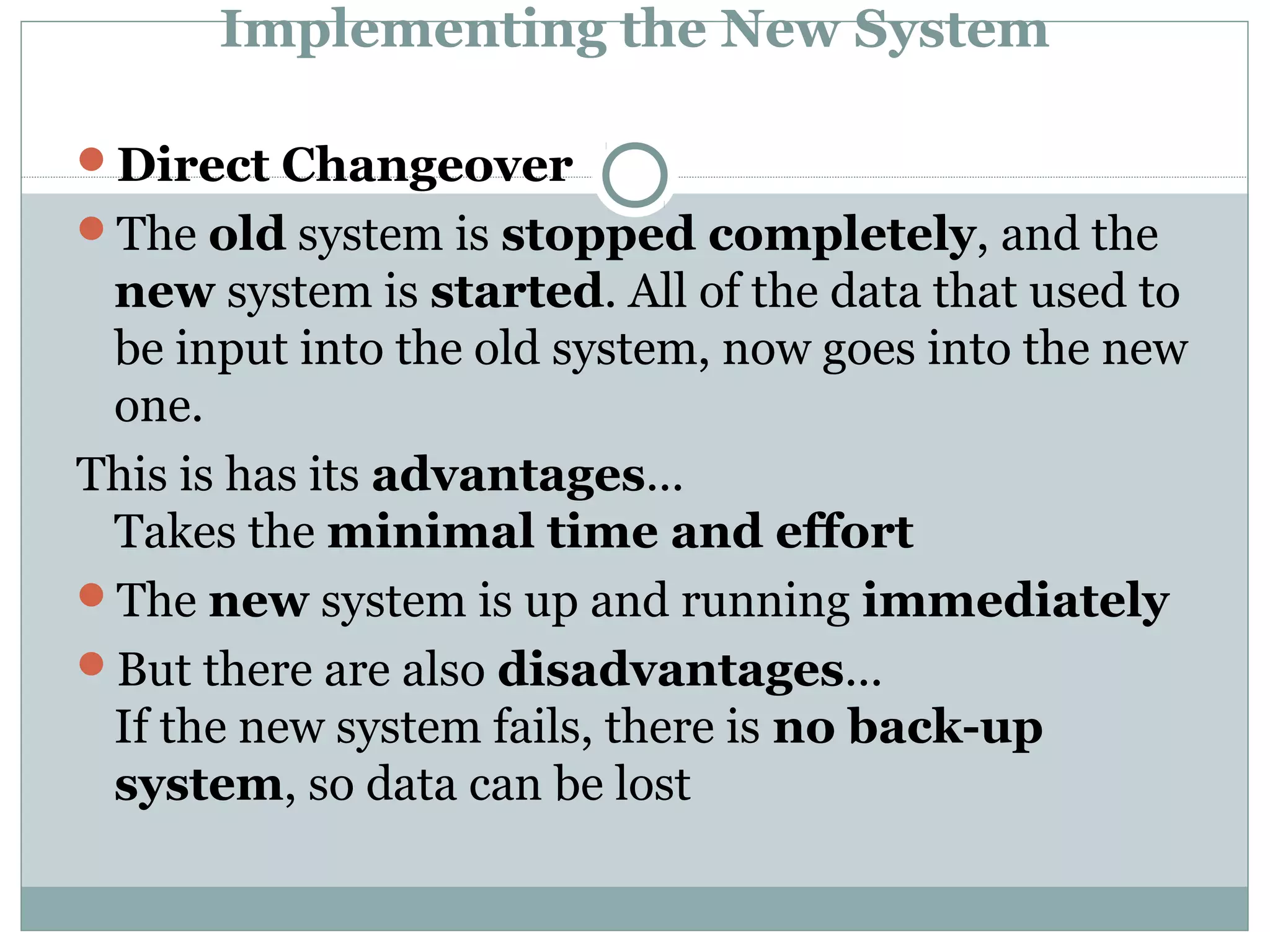 Chapter 8 system analysis and design | PPT
