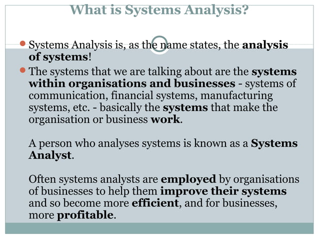 Chapter 8 system analysis and design | PPT